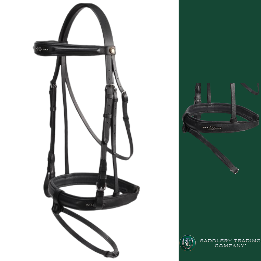 STC J&L BLING DRESSAGE BRIDLE - Bridles & Reins-Bridles - Snaffle ...