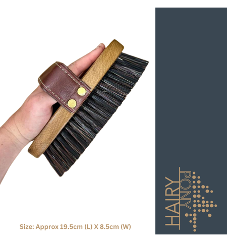 HAIRY PONY DANDY BRUSH - Grooming-Brushes : Champion Equestrian Supplies - HAIRY PONY
